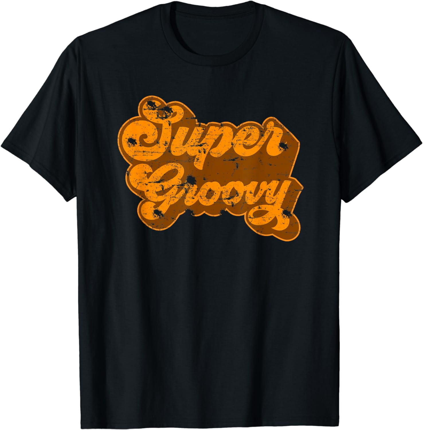 Super Groovy T-Shirt Vintage Retro 1970s Men Women Boy Girls T-Shirt ...