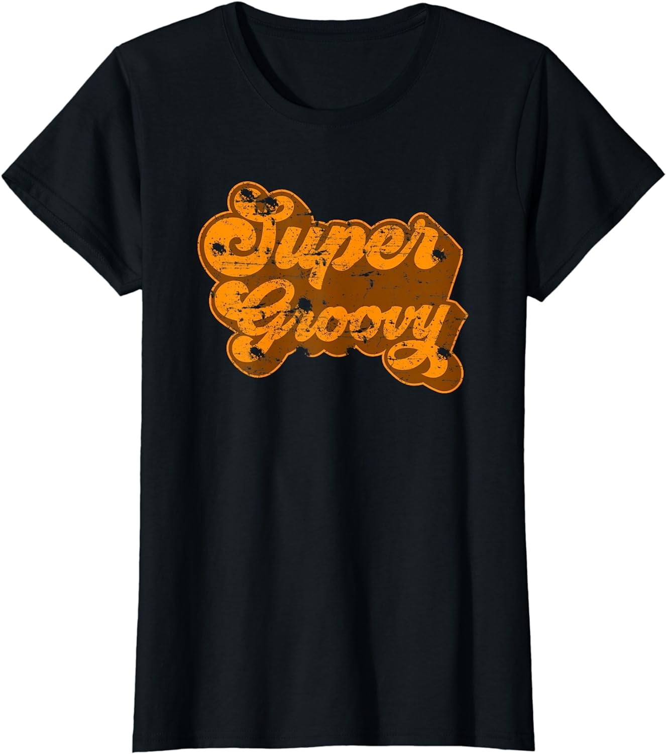 Super Groovy T-Shirt Vintage Retro 1970s Men Women Boy Girls T-Shirt ...