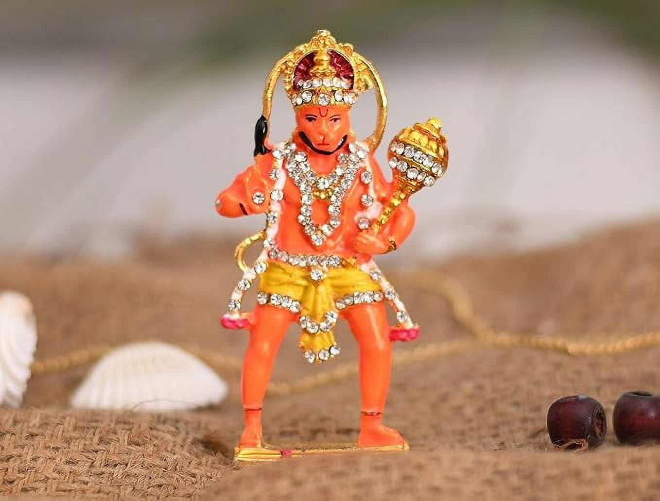 Super Handicraft Gold Plated Lord Hanuman Car Dashboard God Idol ...