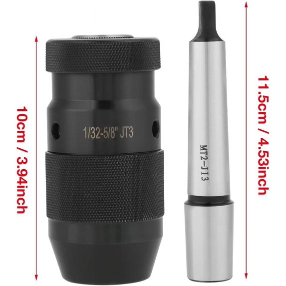 Super Heavy Duty Drill Press Chuck Keyless JT33 Mount MT2 JT33 Drill ...