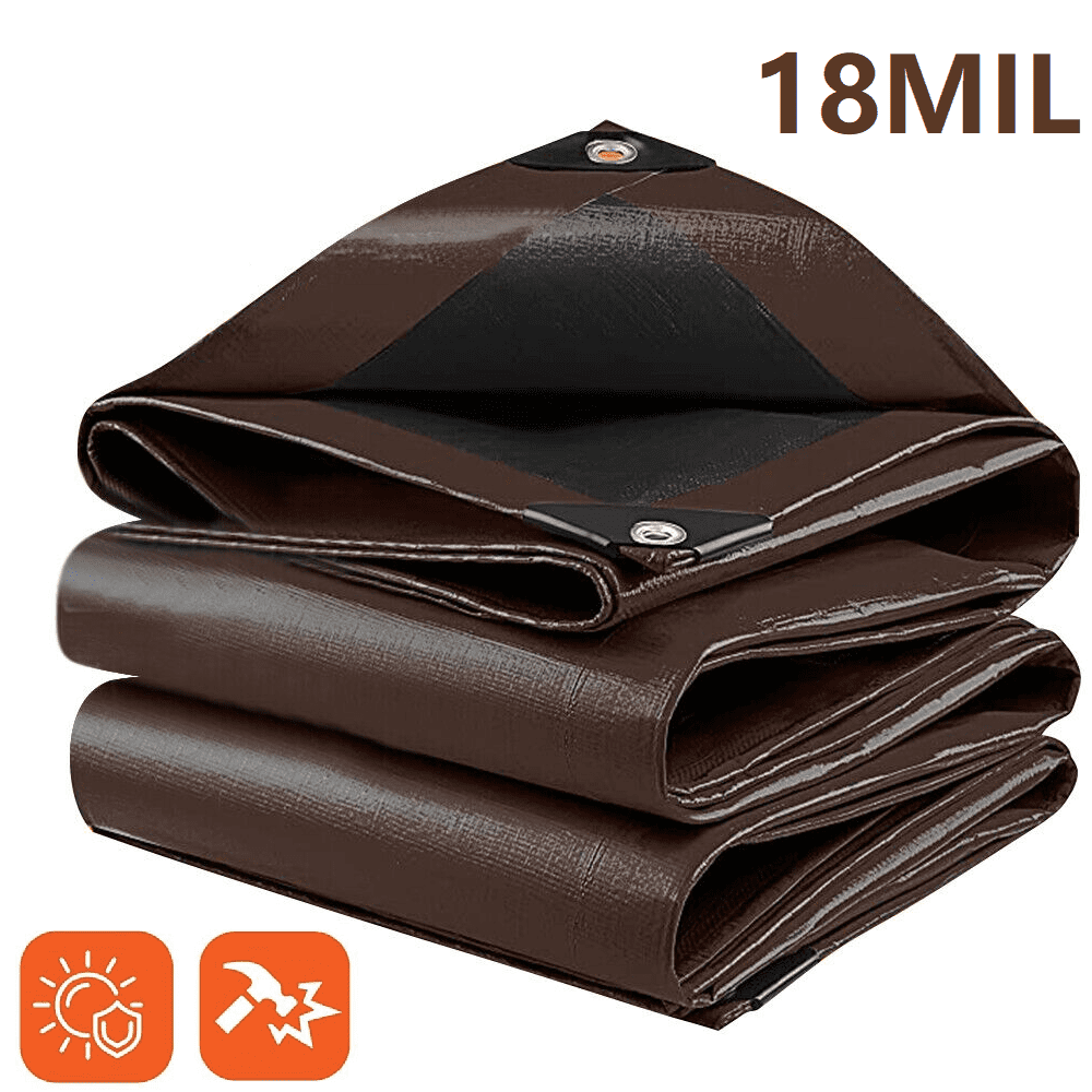 Super Heavy Duty Poly Tarp 16Mil 18Mil 20Mil Waterproof Canopy Cover ...