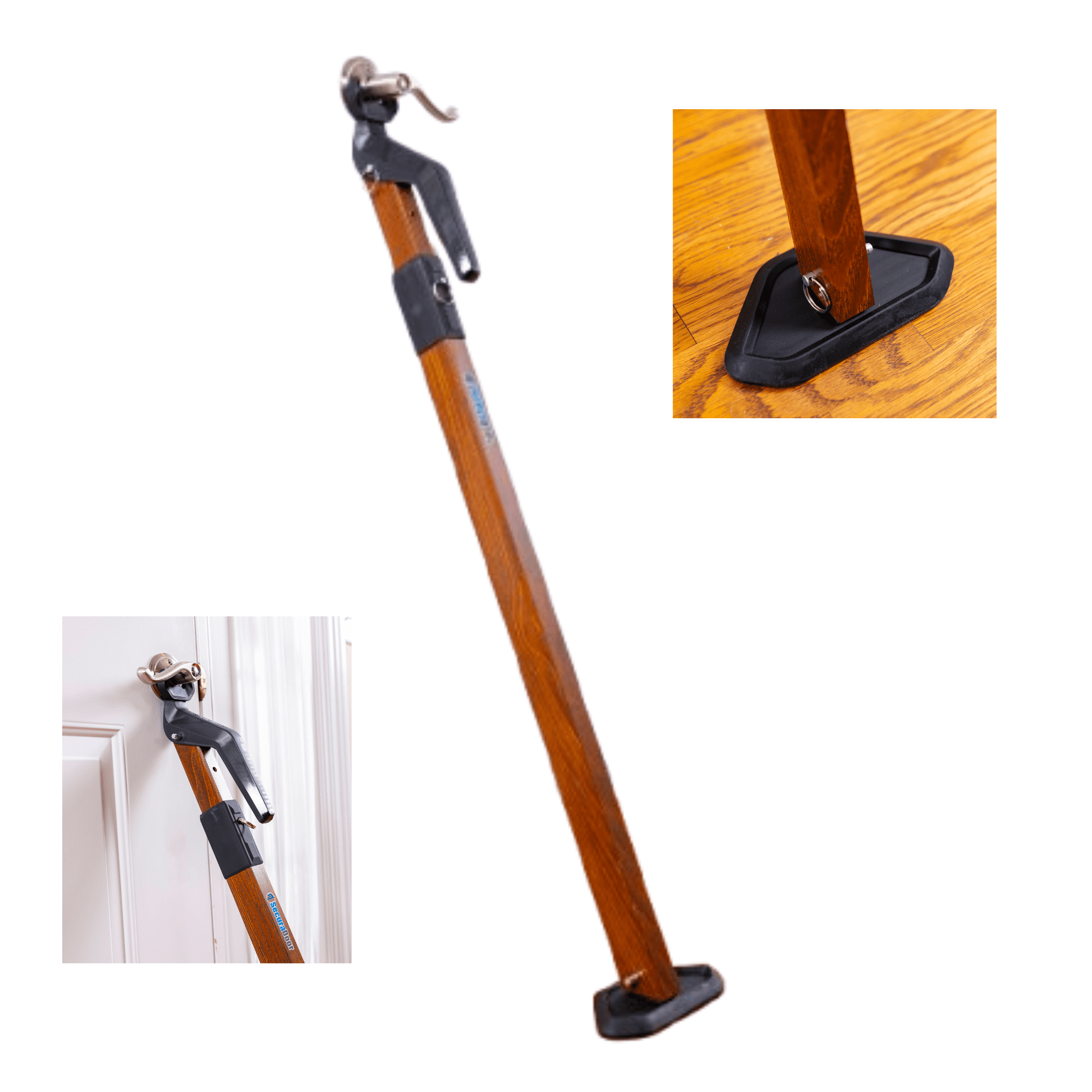 Super Heavy Duty Security Door Wood Grain Lock Bar Fully Adjustable ...