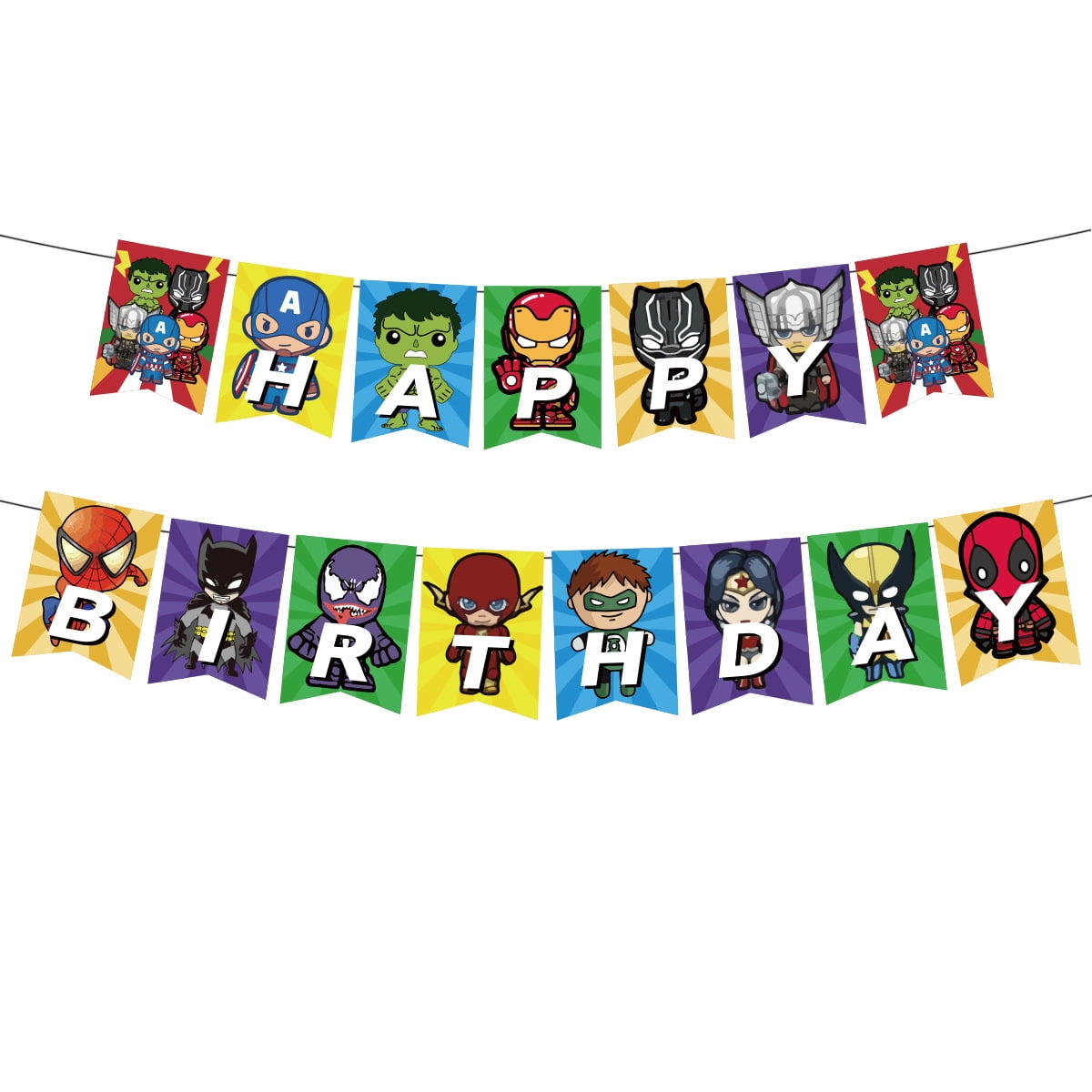 Super Hero Banner For Shower Decorations Birthday Banner Party ...