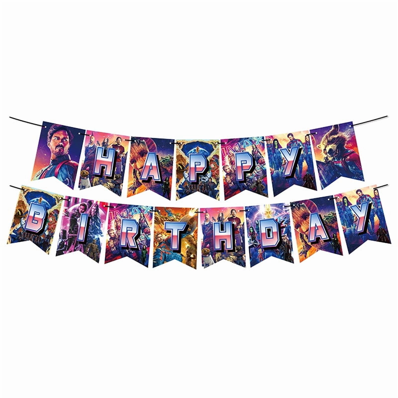 Super Hero Birthday Banner Game Theme Party Decorations Game Theme ...