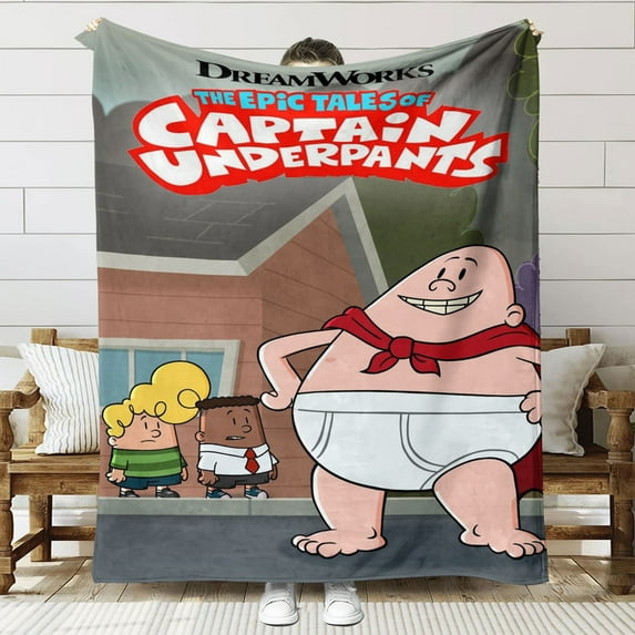 Super Hero Captain Underpants1 Anti Pilling Flannel Blanket Gifts for ...