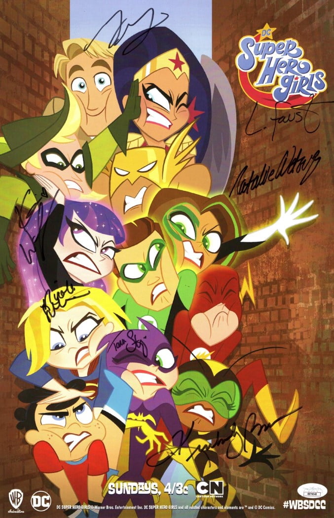 Super Hero Girls Cast Signed Autograph 11X17 Poster 7 Autos Sullivan ...