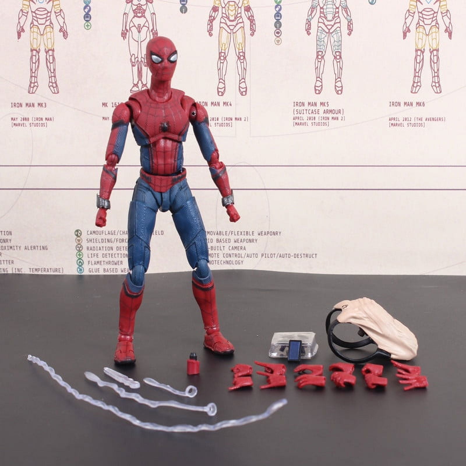 Super Hero Model Figure S-Piderman Model Figure - Multi Accessory Multi ...