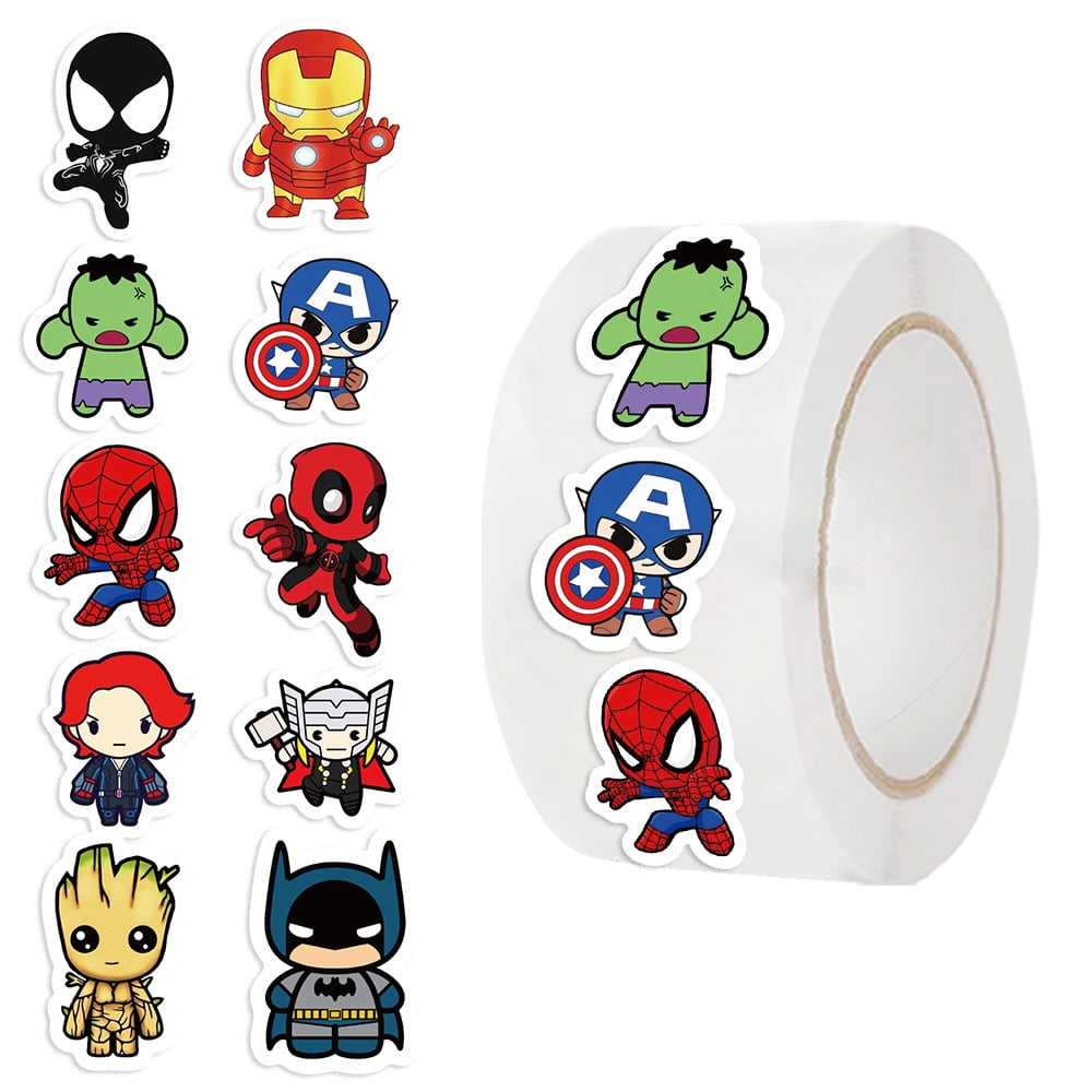Super Hero Stickers for Kids, 500 PCS Kids Stickers Bulk, 10 Designs ...