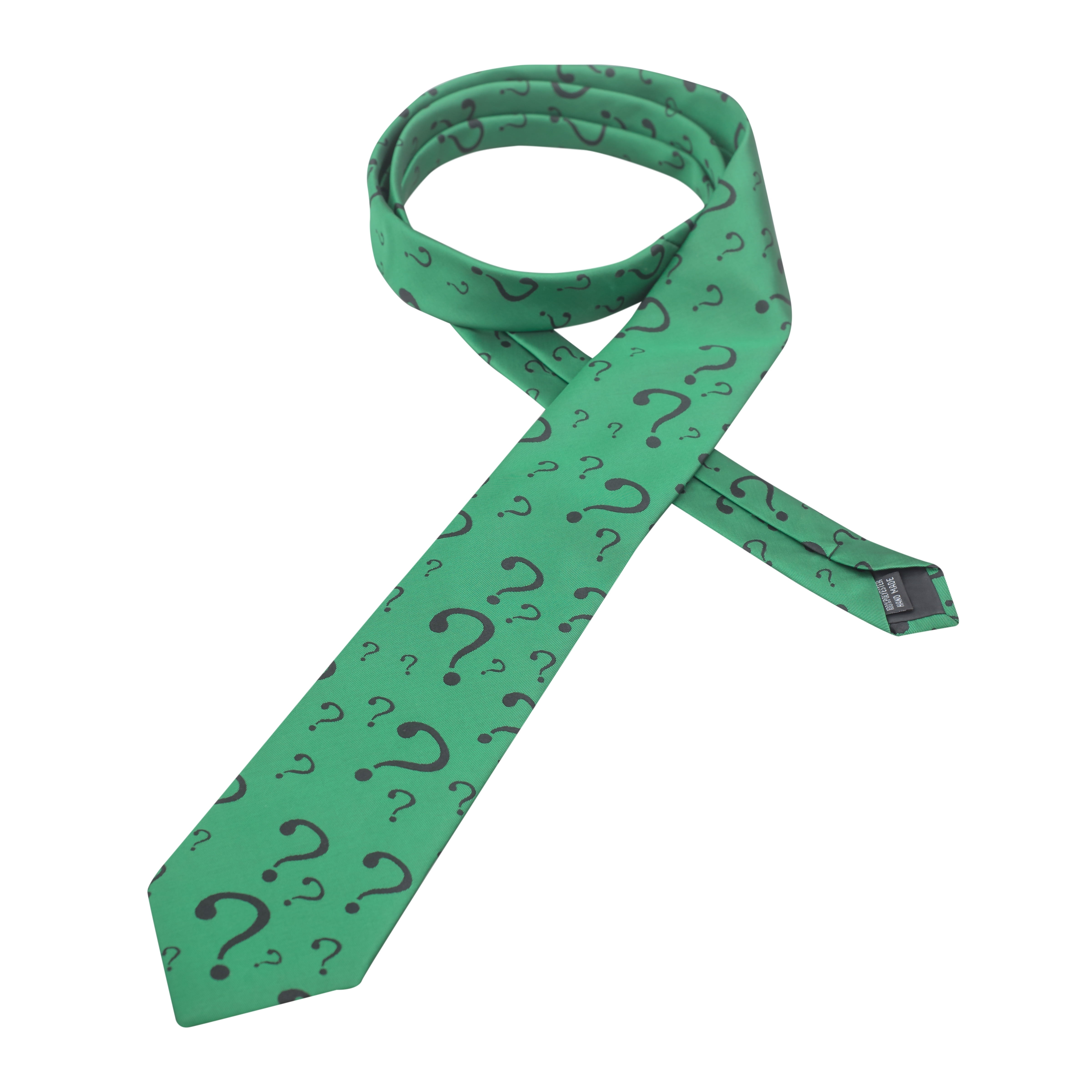 Super Hero Villain Riddle Question Mark Neck Tie Halloween Costume ...