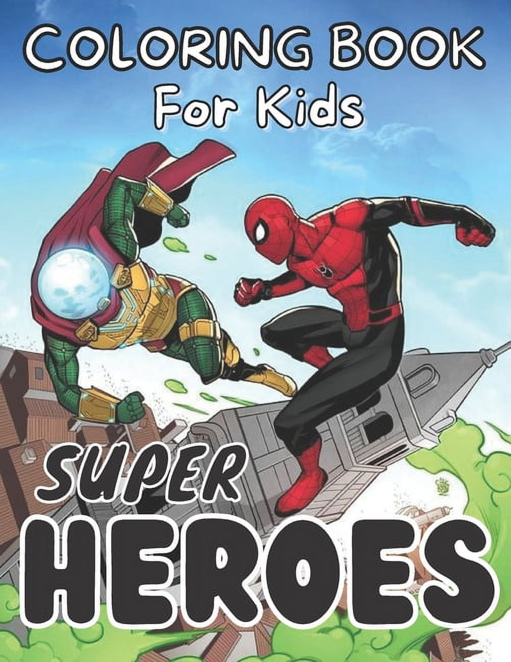 Super Hero coloring book for kids : High-Quality Coloring Book For Kids ...