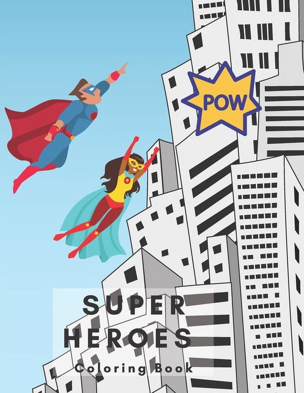Super Heroes coloring book : Great Coloring Book Superheroes for Girls ...