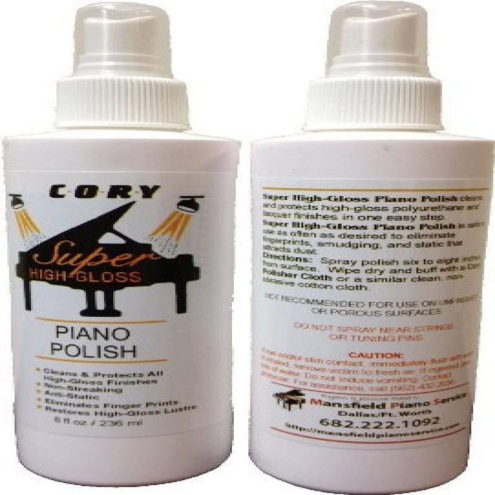 Super High Gloss Piano Polish 8 oz by Cory, Distributed by A Fully ...