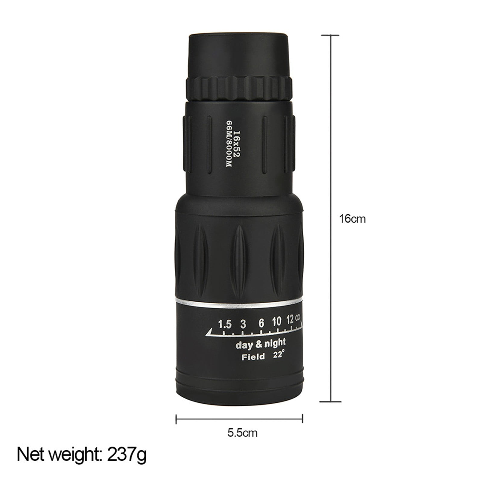 Super High Power 16X52 Portable HD OPTICS BAK4 Night Vision Monocular ...