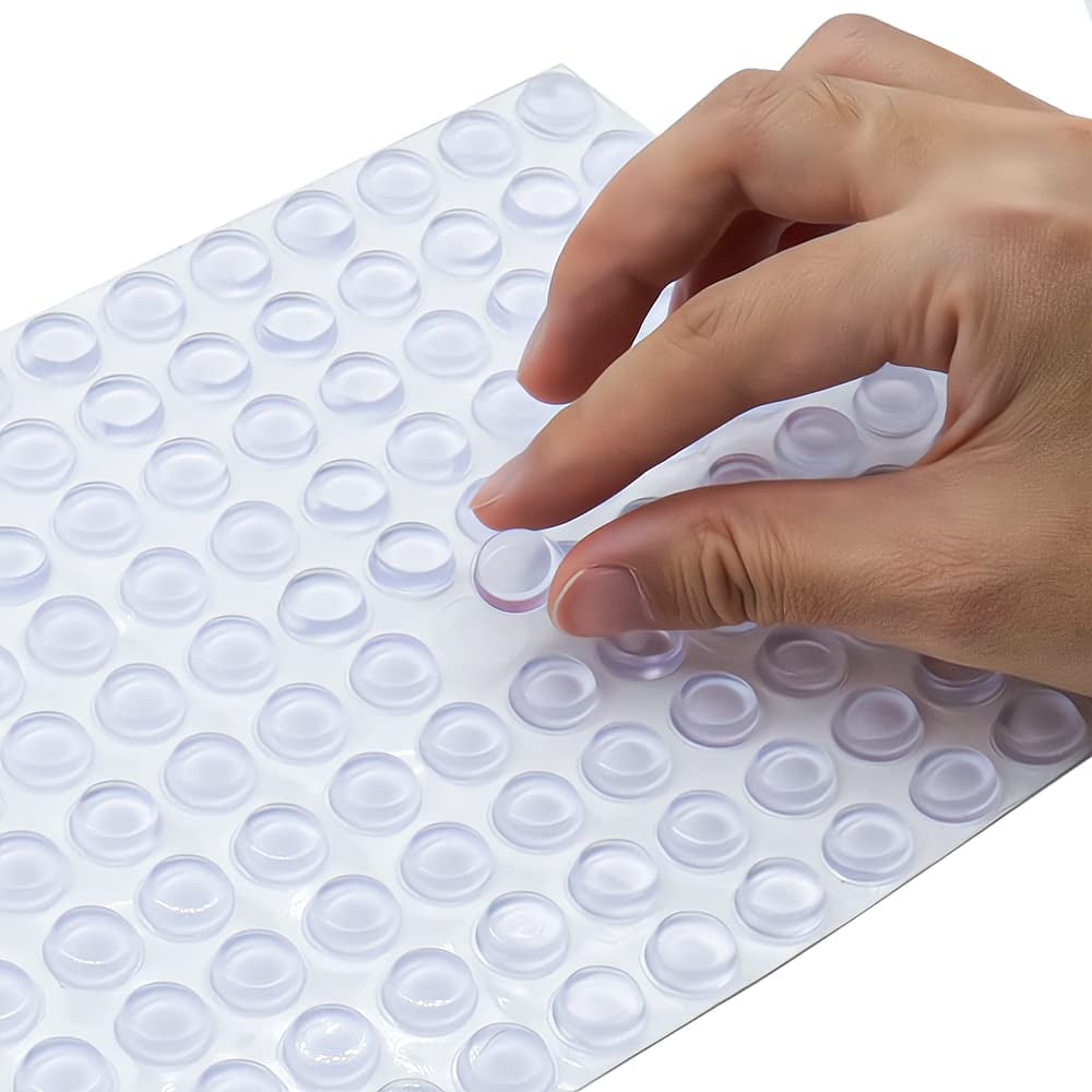 Super High Viscosity Cabinet Door Bumpers -250 pcs 1/2”Diameter Clear ...