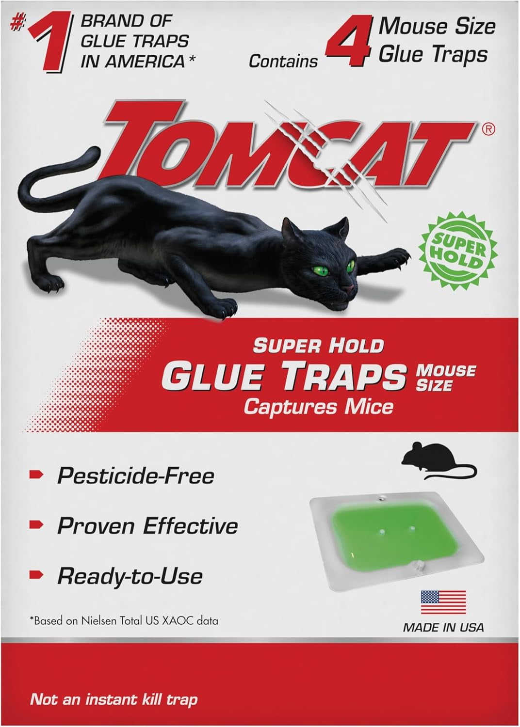 Super Hold Glue Traps Mouse Size for Mice, Cockroaches, Spiders, and ...