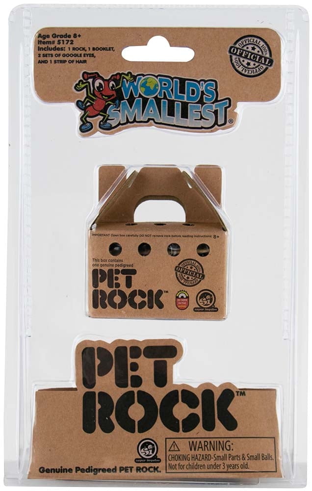 World’s Smallest Pet Rock - Pedigreed, Customizable Toy with Googly ...