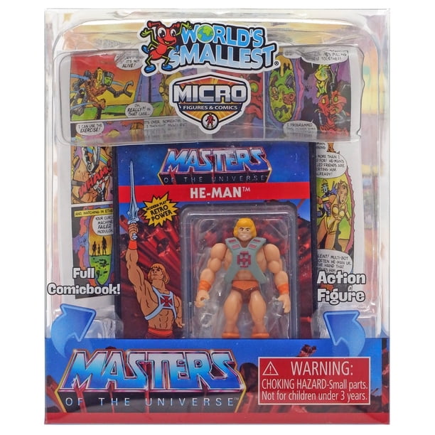Super Impulse World's Smallest He-Man Micro Figure & Comic Action ...