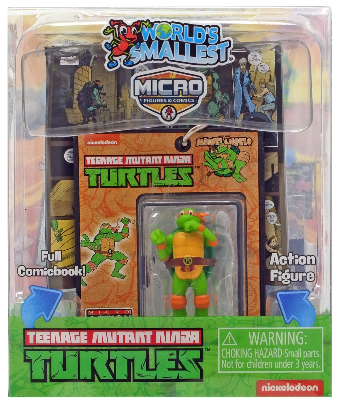 Super Impulse World's Smallest Teenage Mutant Ninja Turtles Michaelangelo Action Figure ...