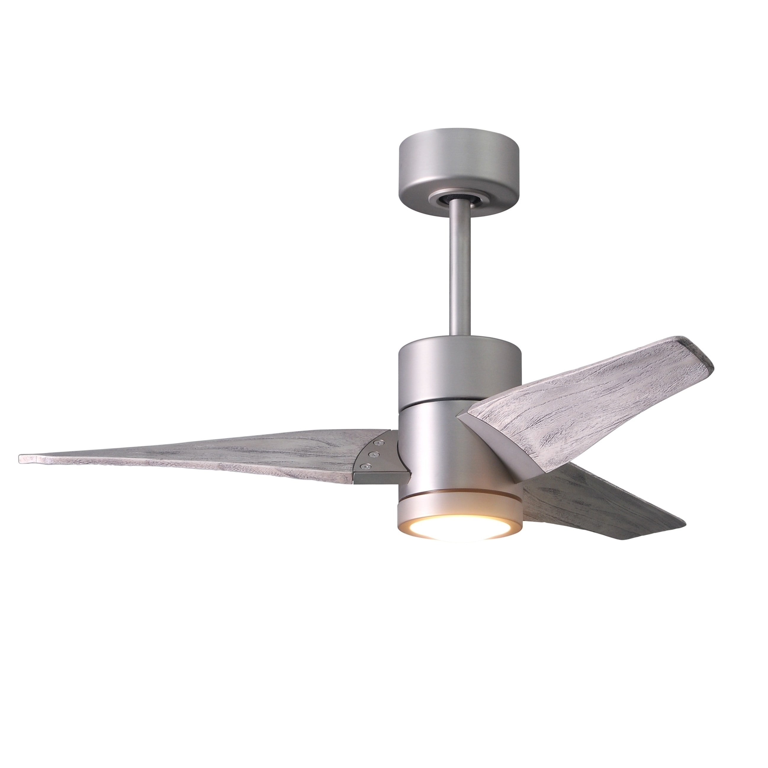 Super Janet three-blade ceiling fan in Brushed Nickel finish with 42 ...