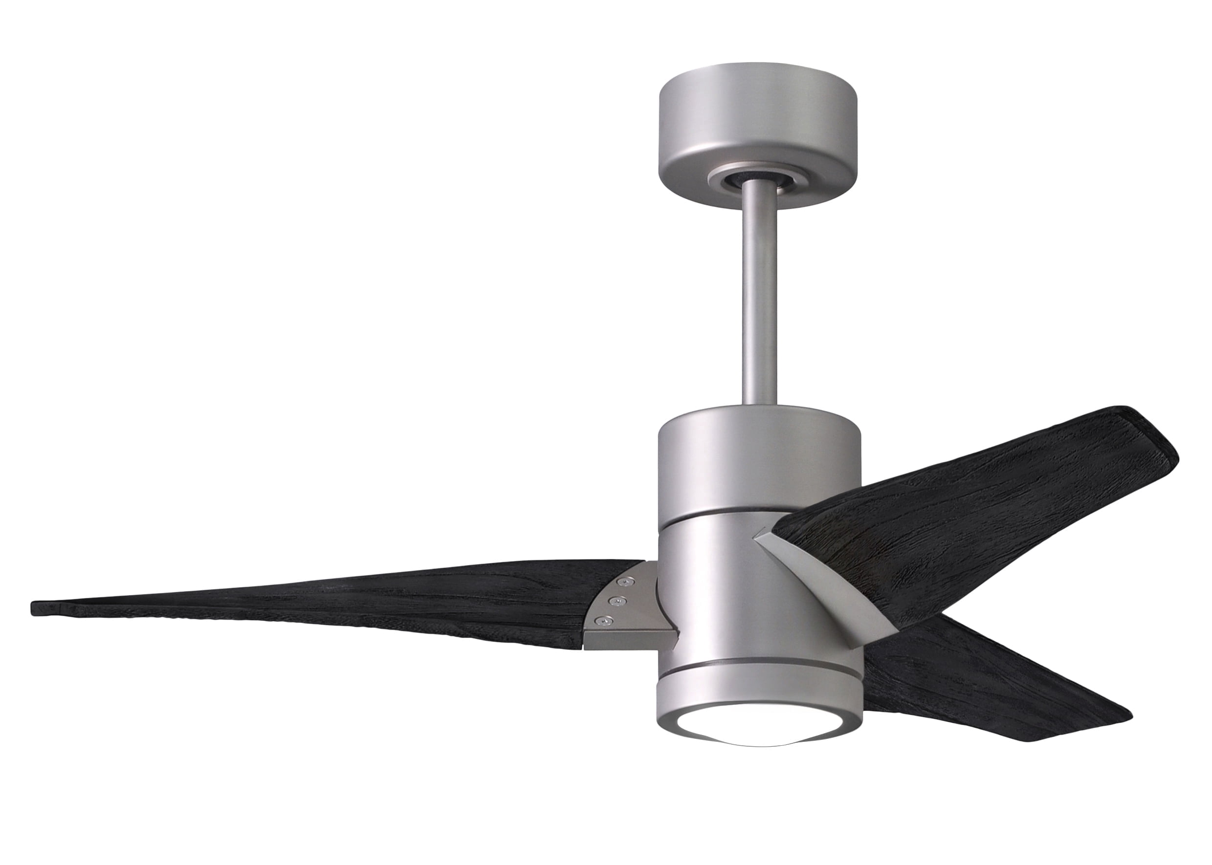 Super Janet three-blade ceiling fan in Brushed Nickel finish with 42 ...
