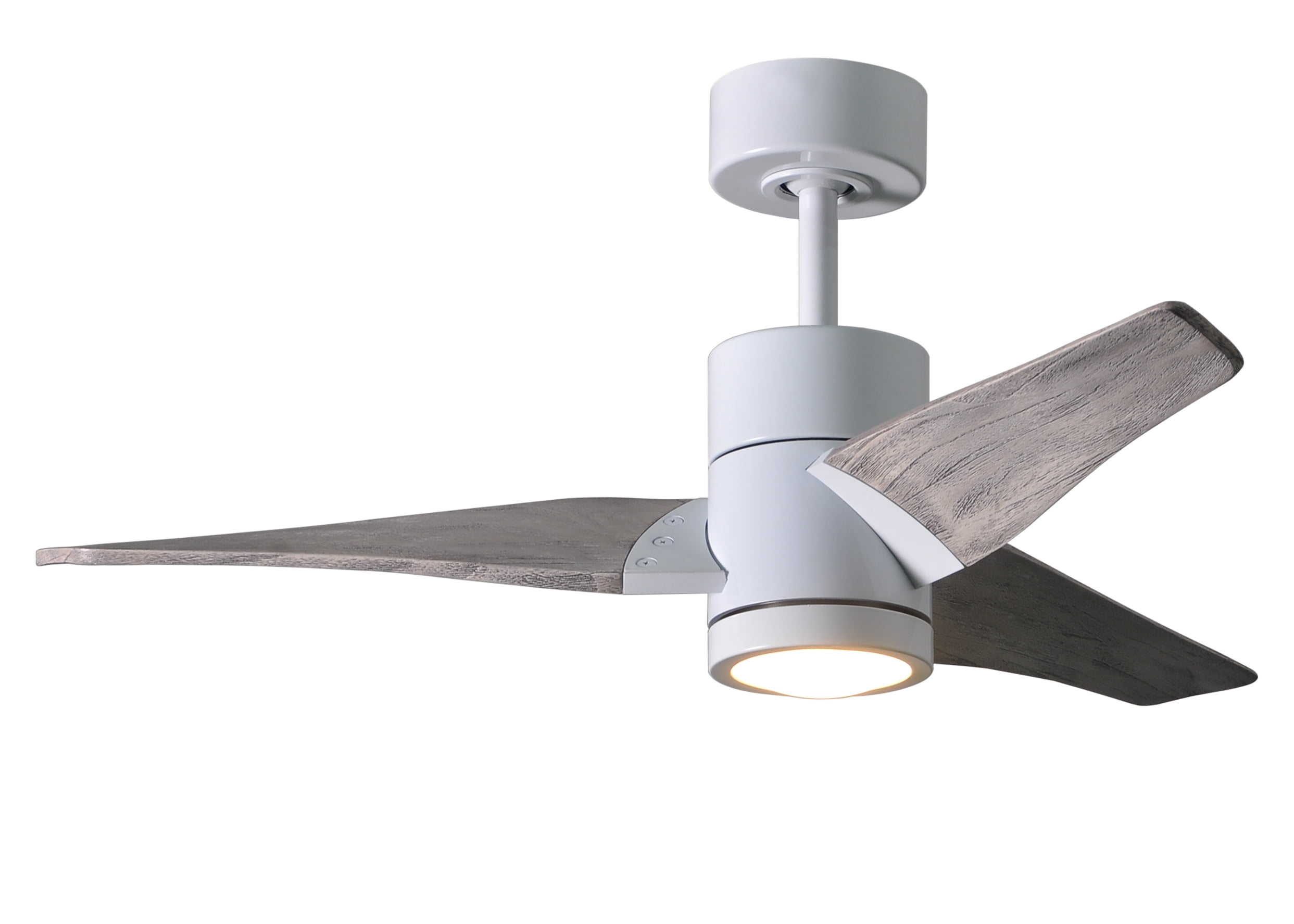 Super Janet three-blade ceiling fan in Gloss White finish with 42 ...