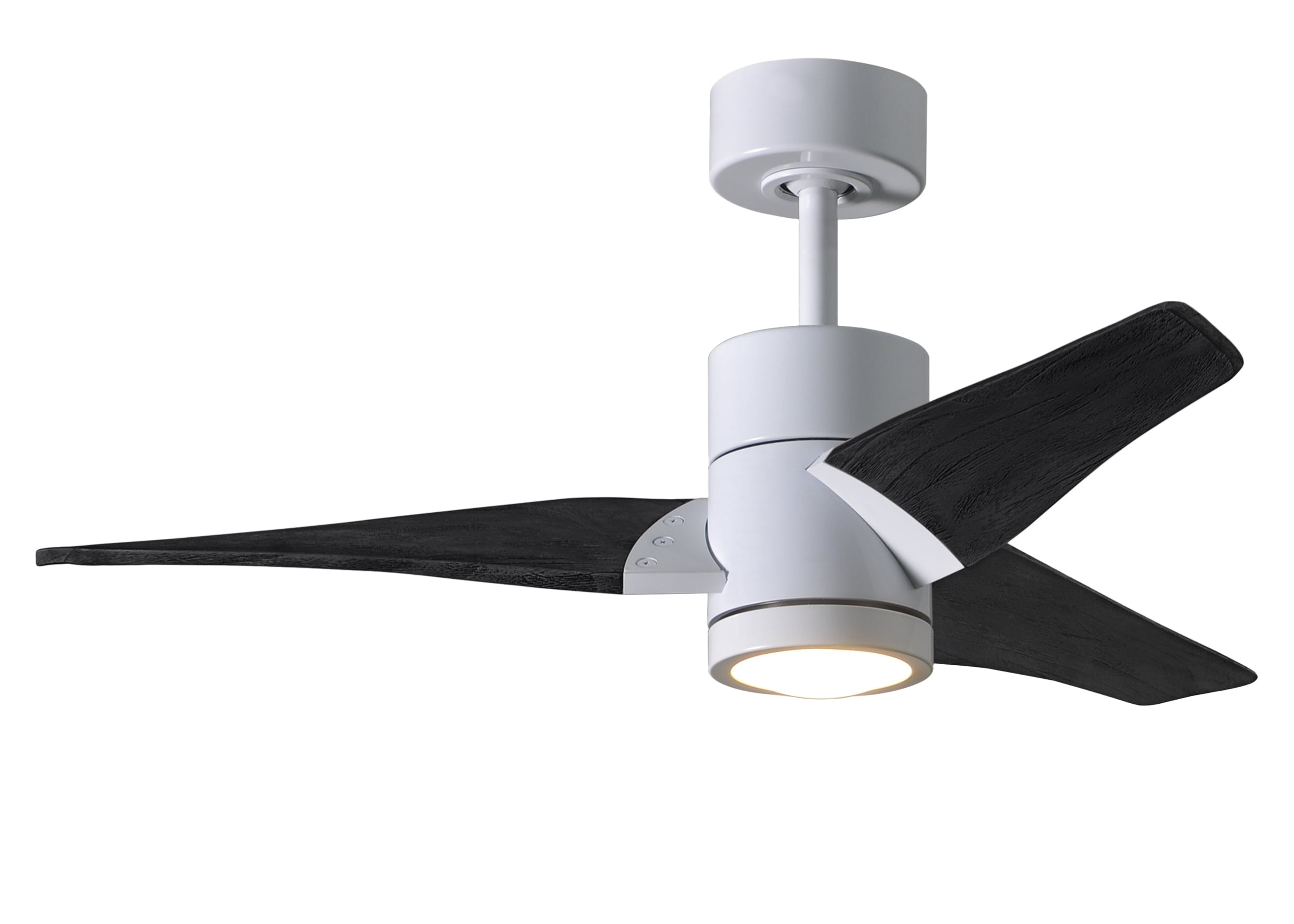 Super Janet three-blade ceiling fan in Gloss White finish with 42 ...