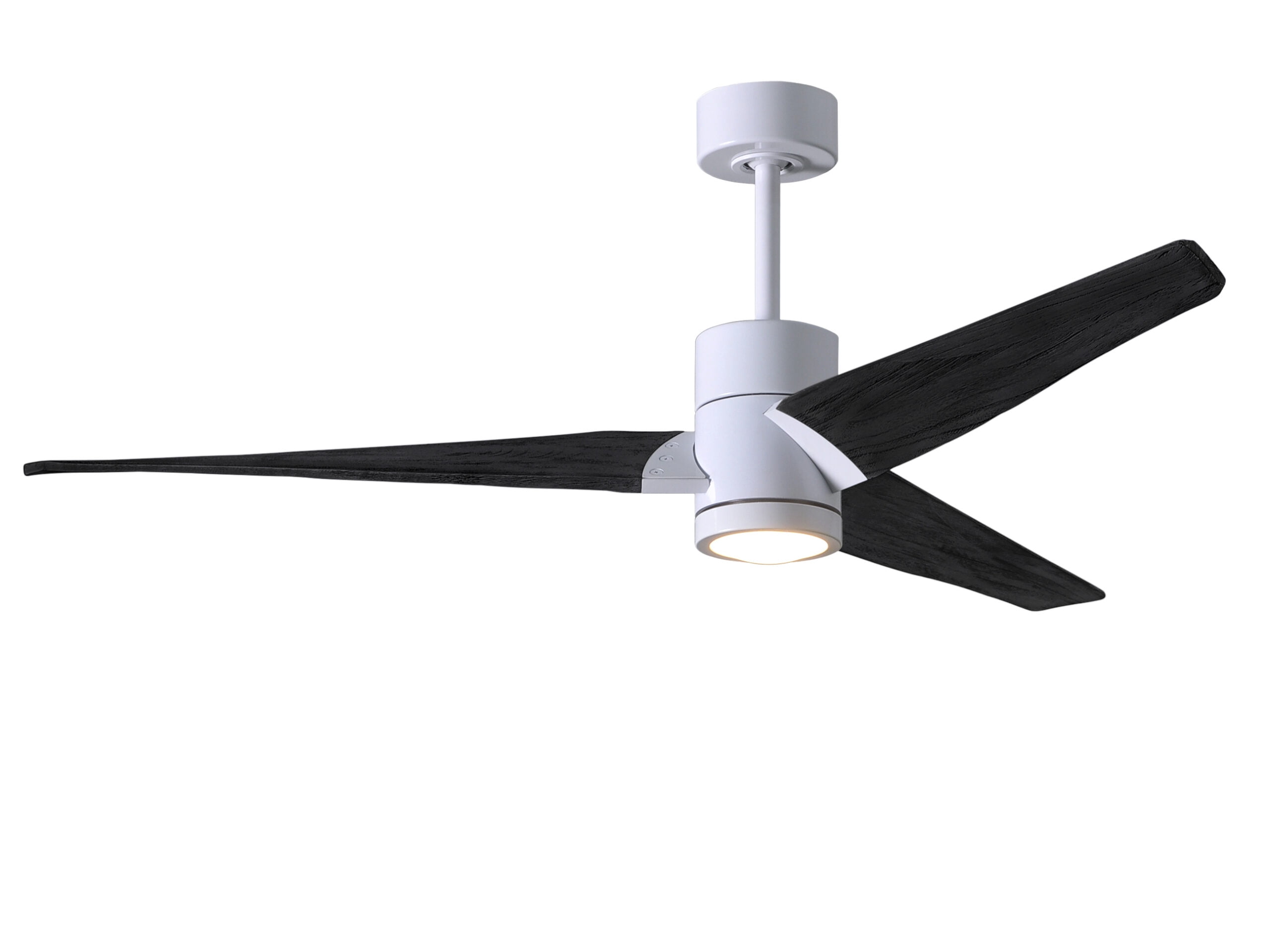 Super Janet three-blade ceiling fan in Gloss White finish with 52 ...