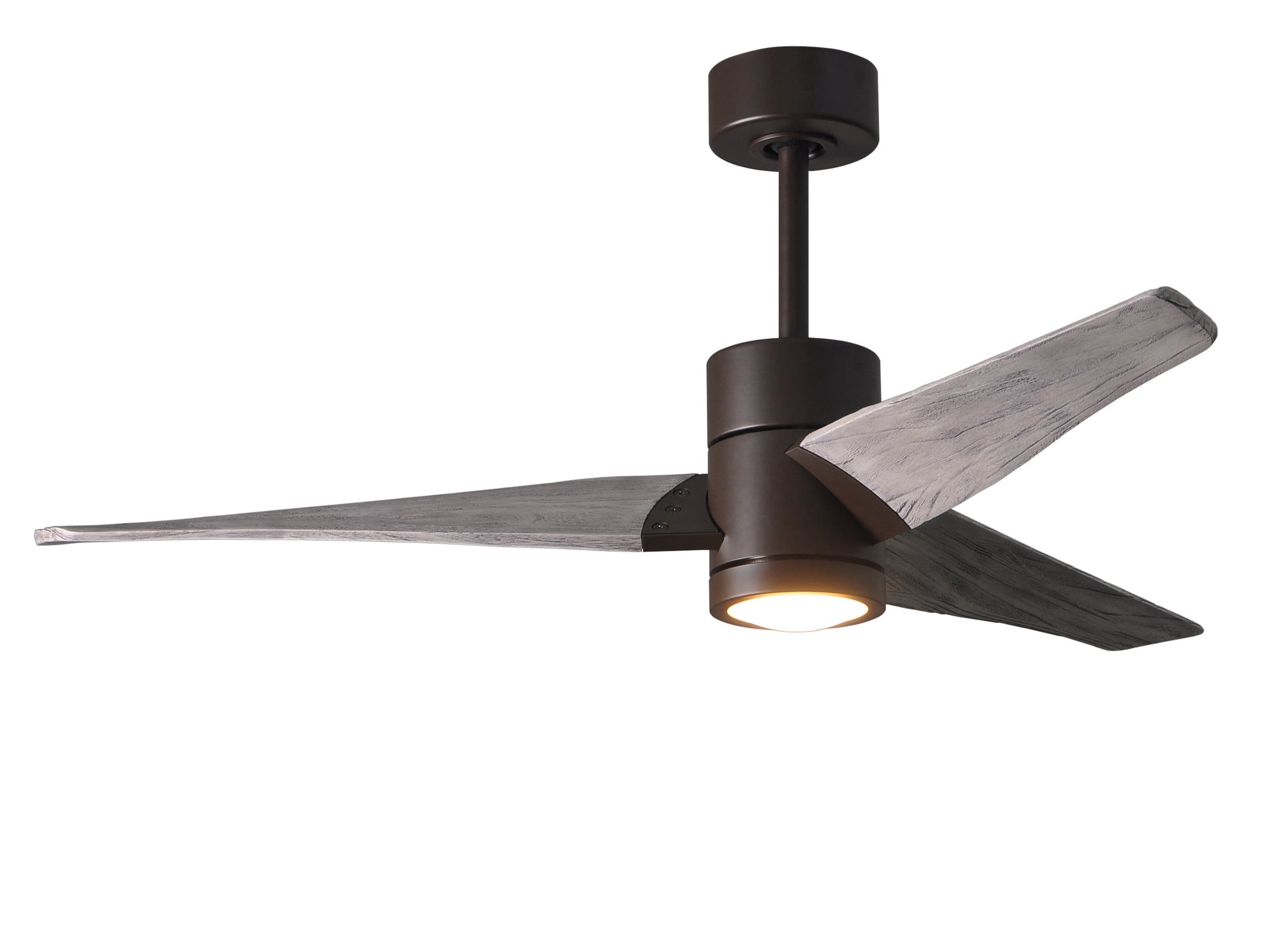 Super Janet three-blade ceiling fan in Textured Bronze finish with 52 ...