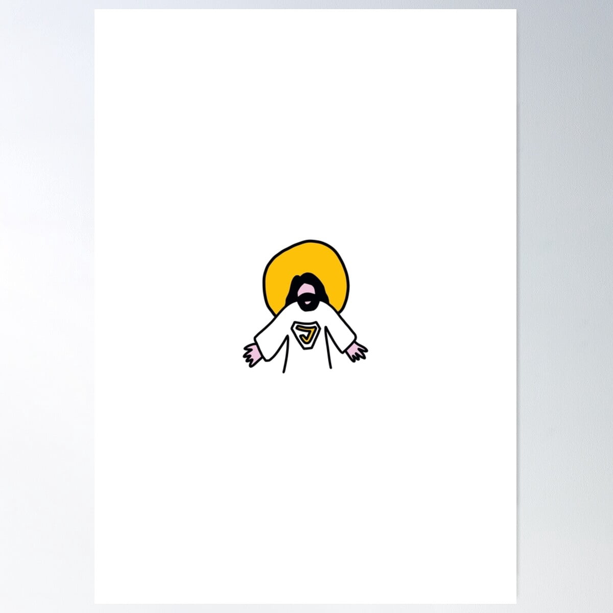 Super Jesus Poster Wall Art, Modern Wall Decor For Living Room Bedroom ...