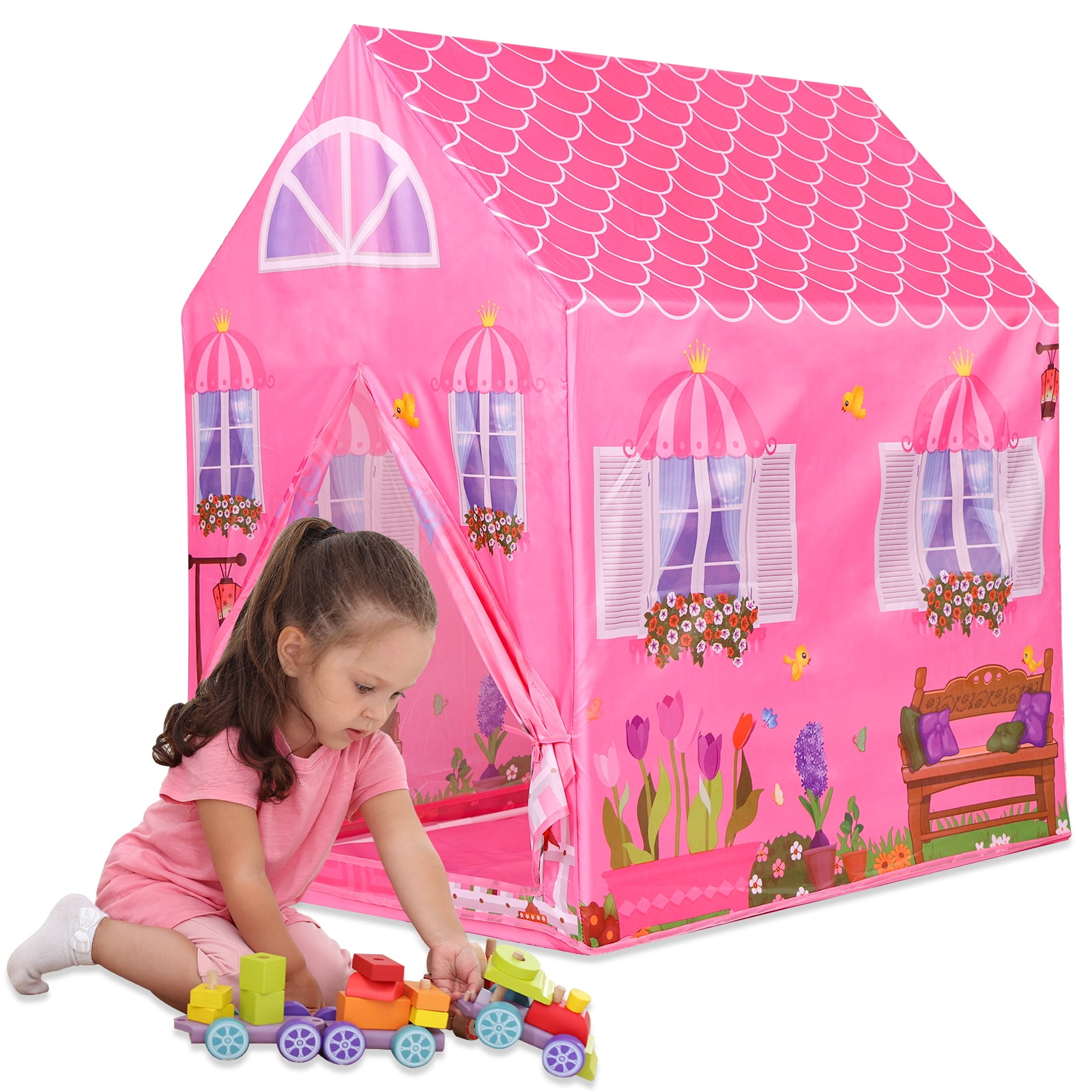 Super Joy Princess Castle Playhouse Tent, Indoor Outdoor Toy, Birthday ...