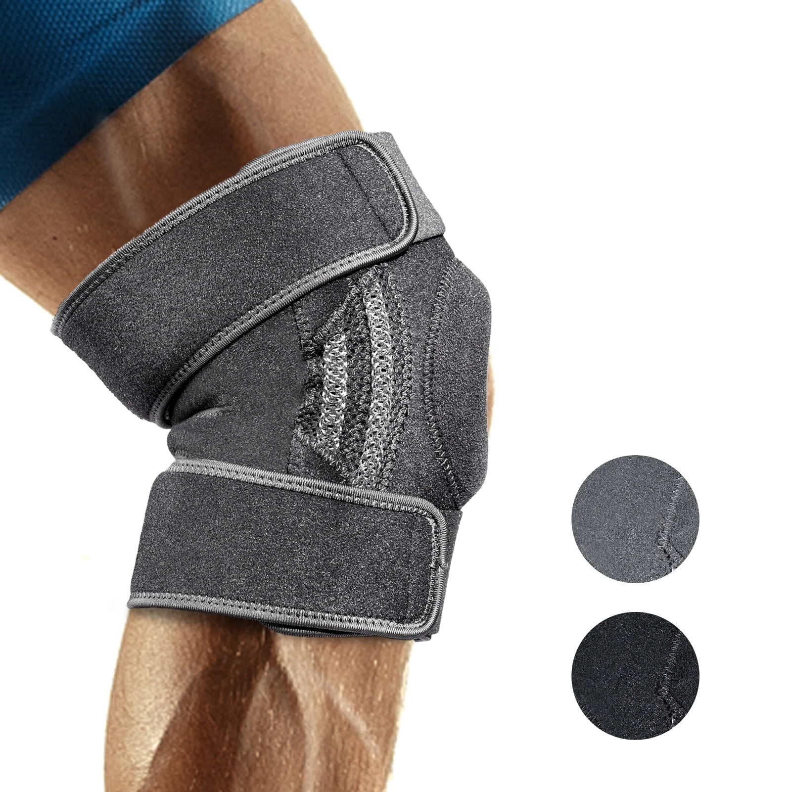 Super Joy Unisex Knee Brace with Side Stabilizers & Patella Gel Pads ...