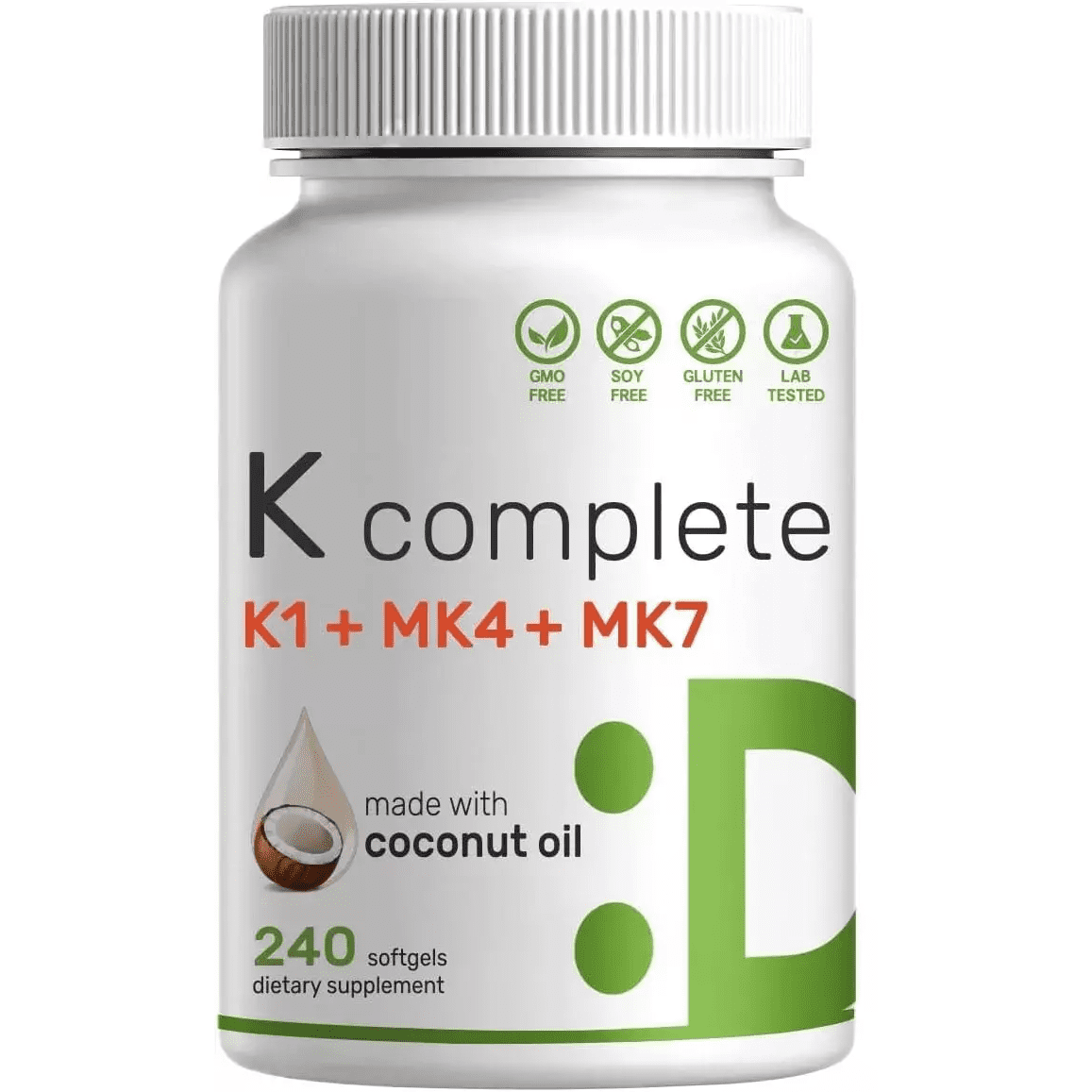 Super K with Advanced K2 Complex 240 gels - Walmart.com