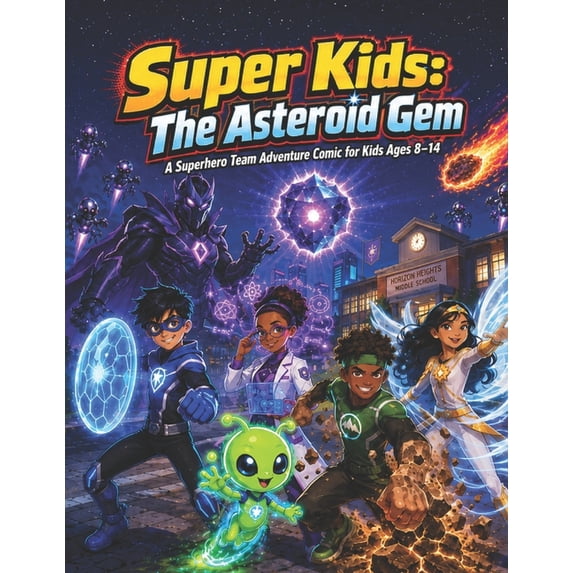 Super Kids: The Asteroid Gem: A Superhero Team Adventure Comic for Kids ...