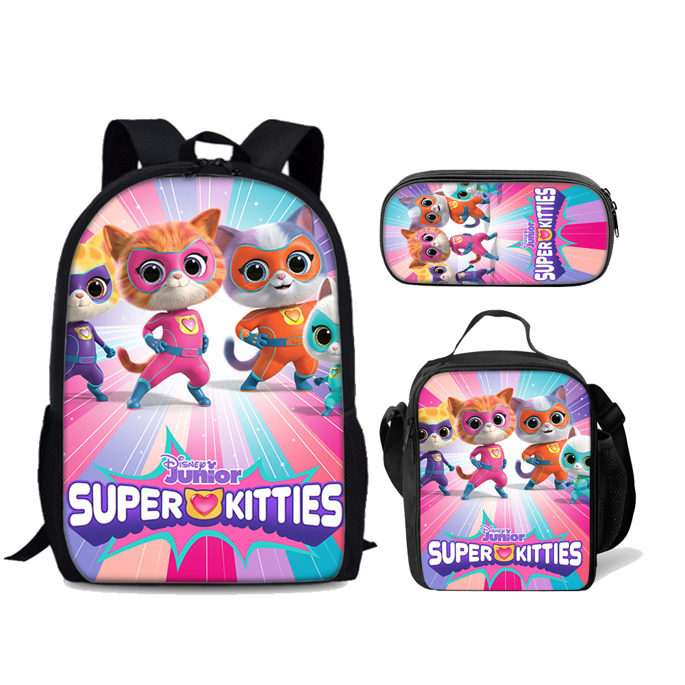 Super Kittens Superkitties ice bag lunch bag student backpack cartoon ...