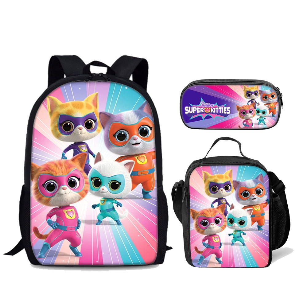 Super Kittens Superkitties ice bag lunch bag student backpack cartoon ...