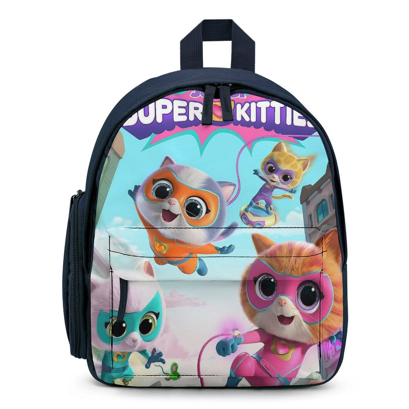 Super Kitties Backpack Cute blue Bags Super Kitties Merch - Walmart.com