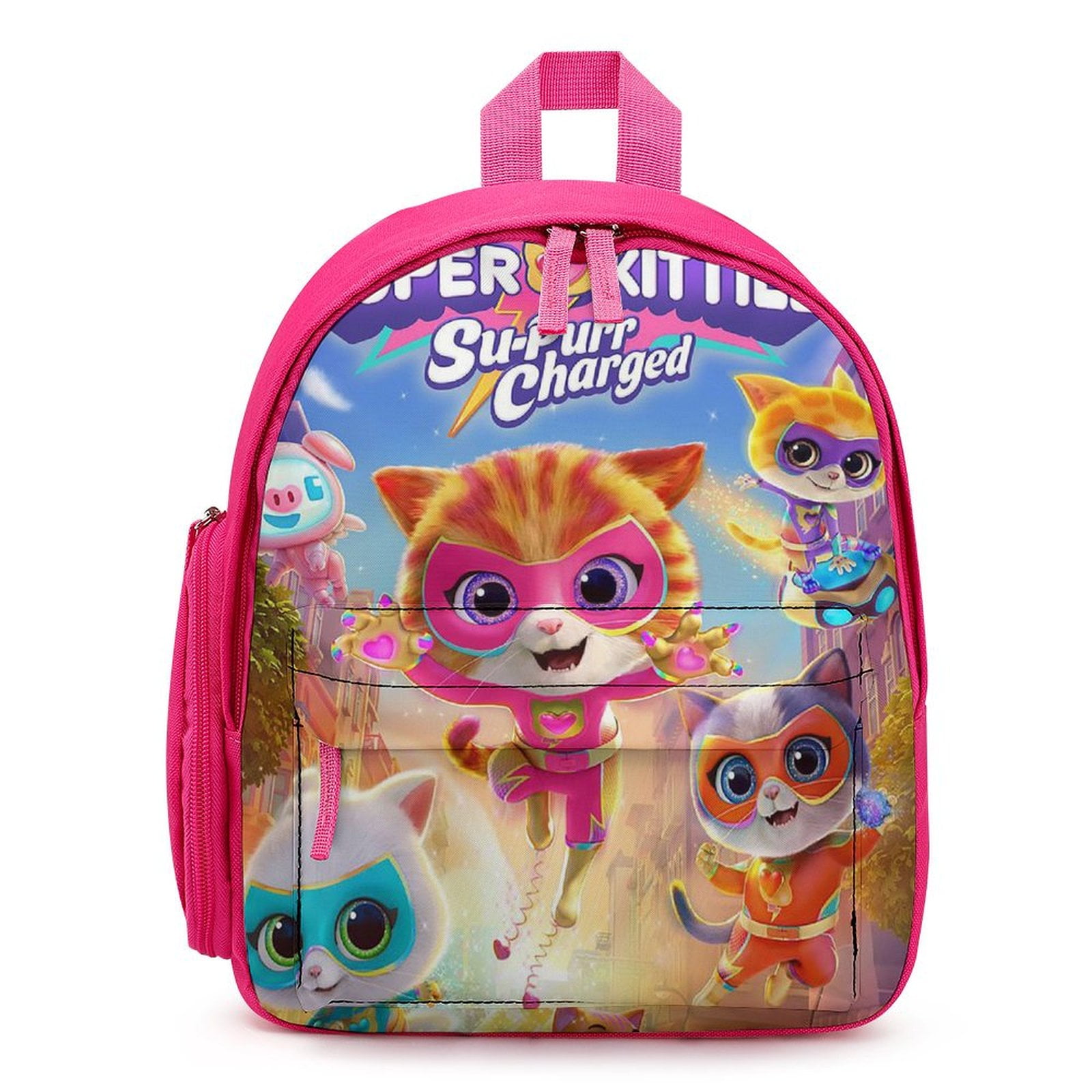 Super Kitties Backpack Cute pink Bags Super Kitties Merch - Walmart.com