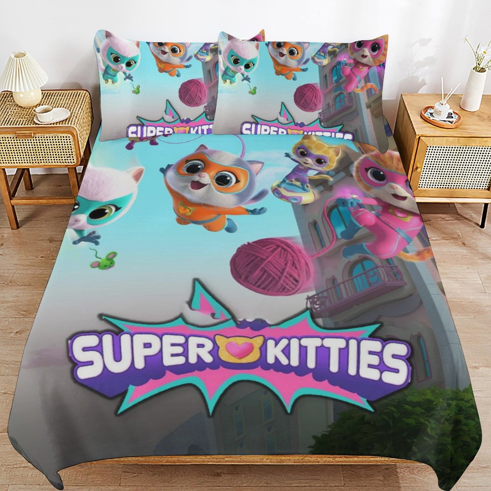 Super Kitti-e Bedding Set Anime Bedding Set Cartoon Duvet Cover Set ...