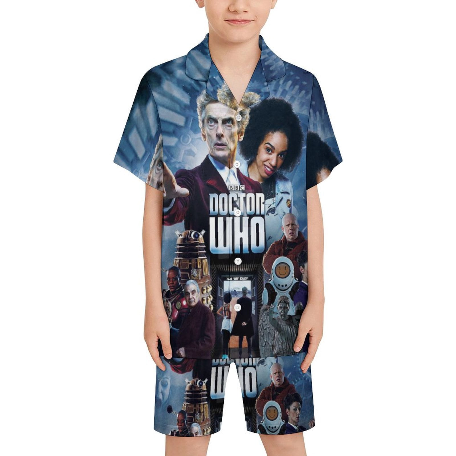 Super Kitties Boys Silk Pajamas Button Down Sleepwear Satin Nightwear 2 ...