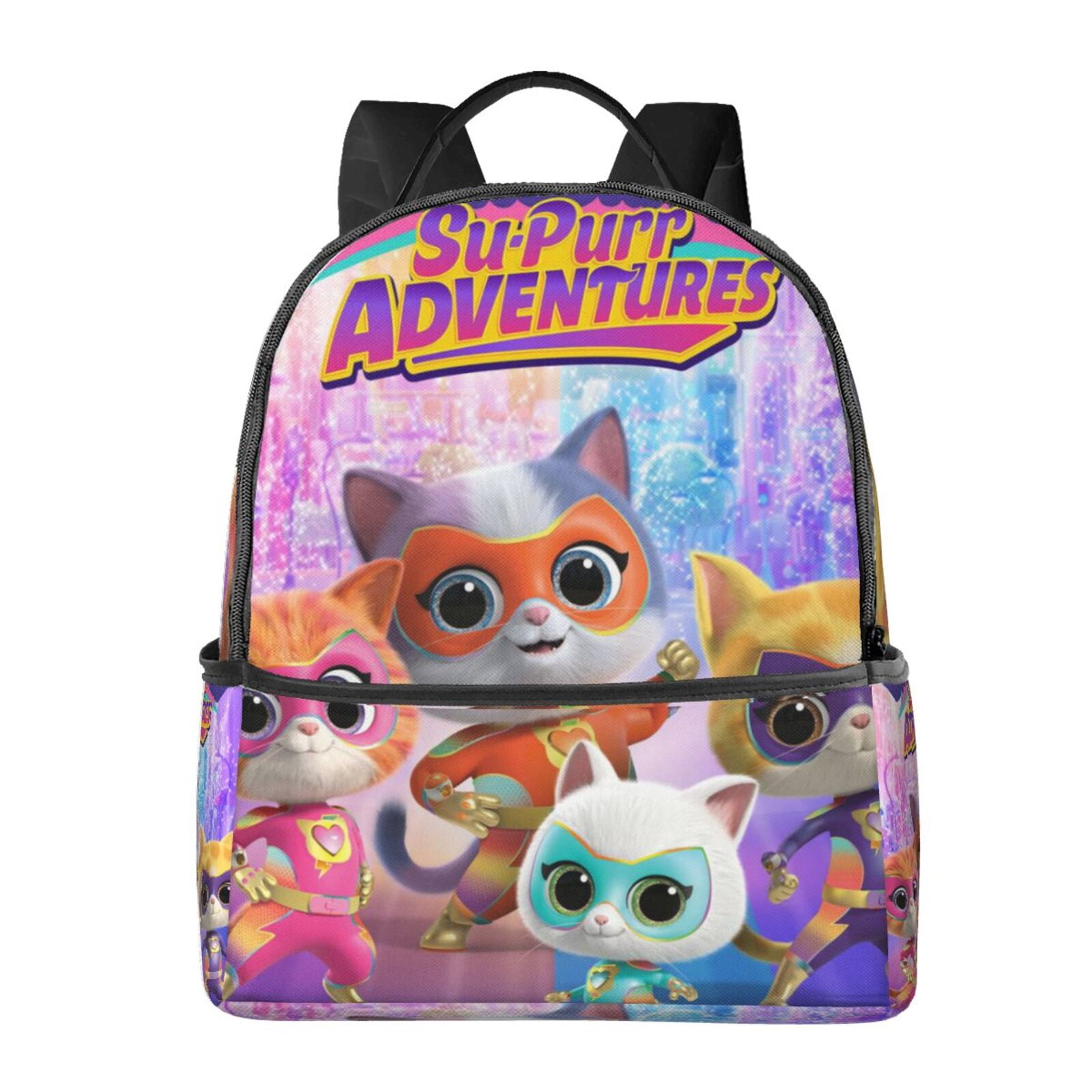 Super Kitties Casual Backpack Large Capacity Laptop Bag Multi ...