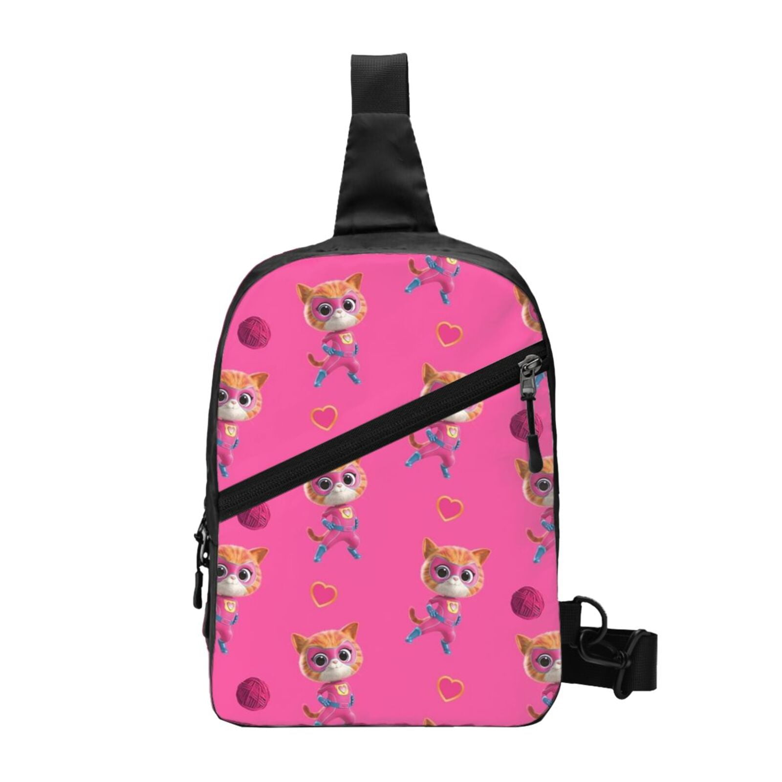 Super Kitties Crossbody Bag Chest Backpack Compact Foldable Shoulder Sling Bag Chest Bag For ...