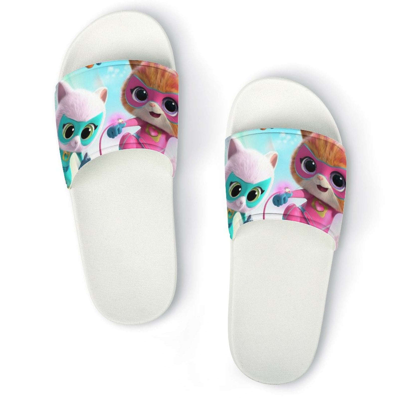 Super Kitties Home Slippers Unisex House Sandals Breathable PVC Slides ...