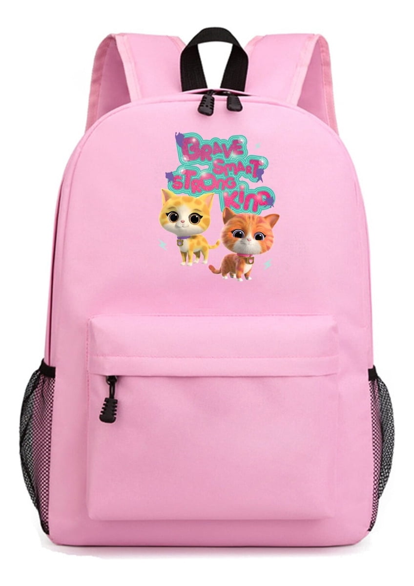 Super Kitties School Backpack – Cartoon Cat Design Bag with Large ...