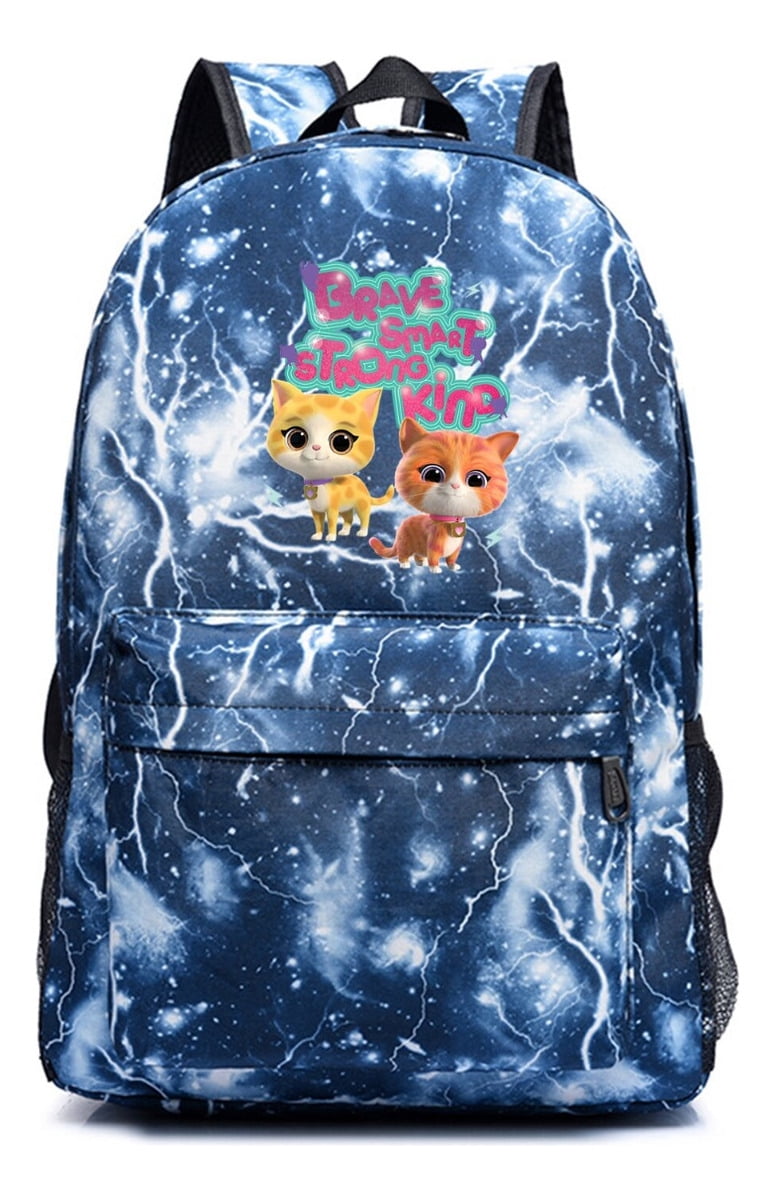 Super Kitties School Backpack – Cartoon Cat Design Bag with Large ...