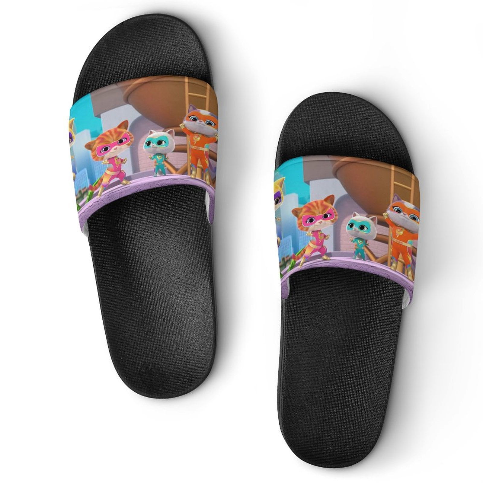 Super Kitties Slides & Slippers for Women & Men Summer Non Slip Shower ...