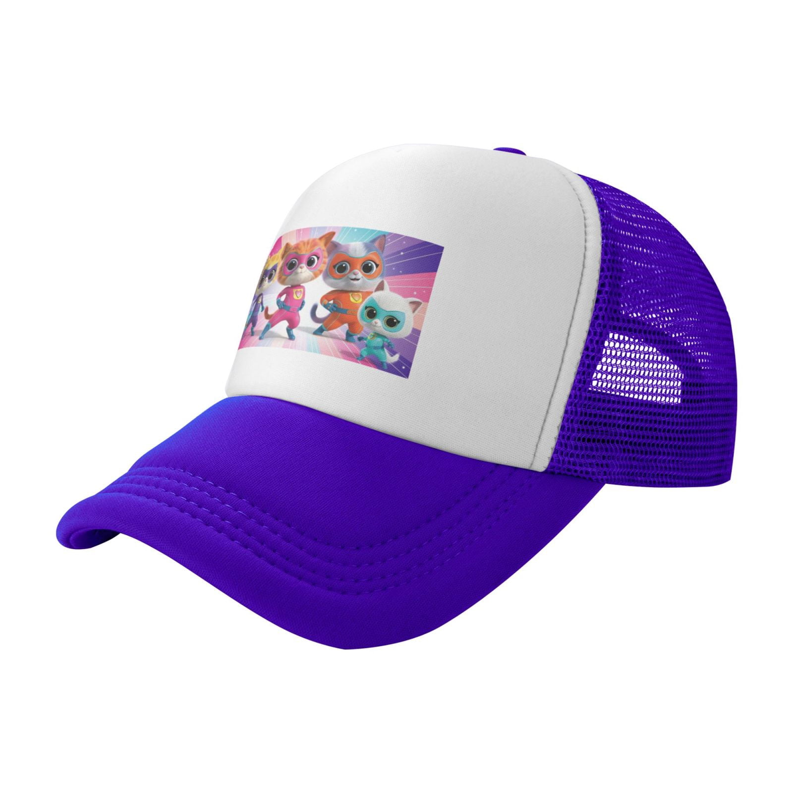 Super Kitties Trucker Hat, Adjustable Snapback Mesh Baseball Cap with ...