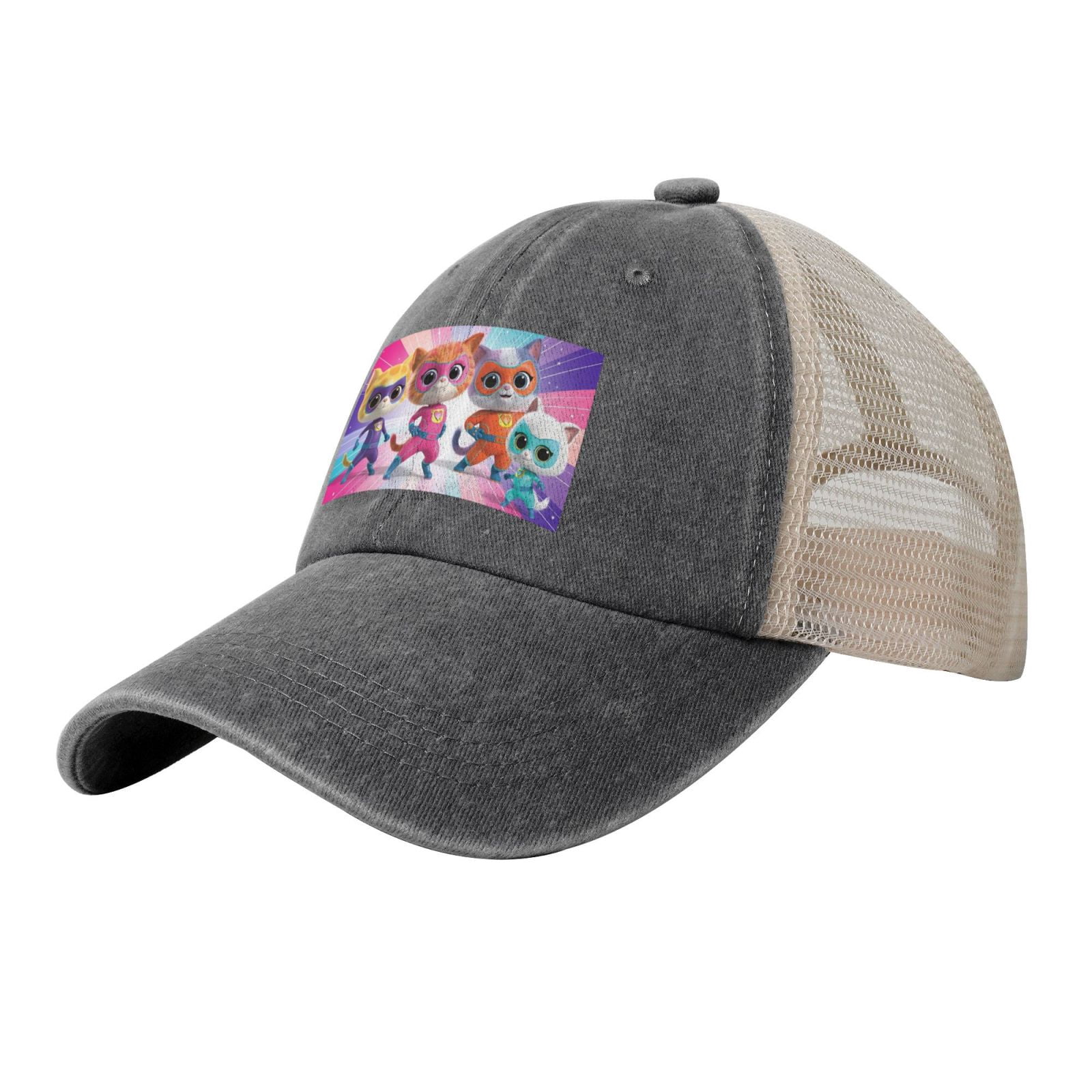 Super Kitties Trucker Hat, Adjustable Snapback Mesh Baseball Hat with ...