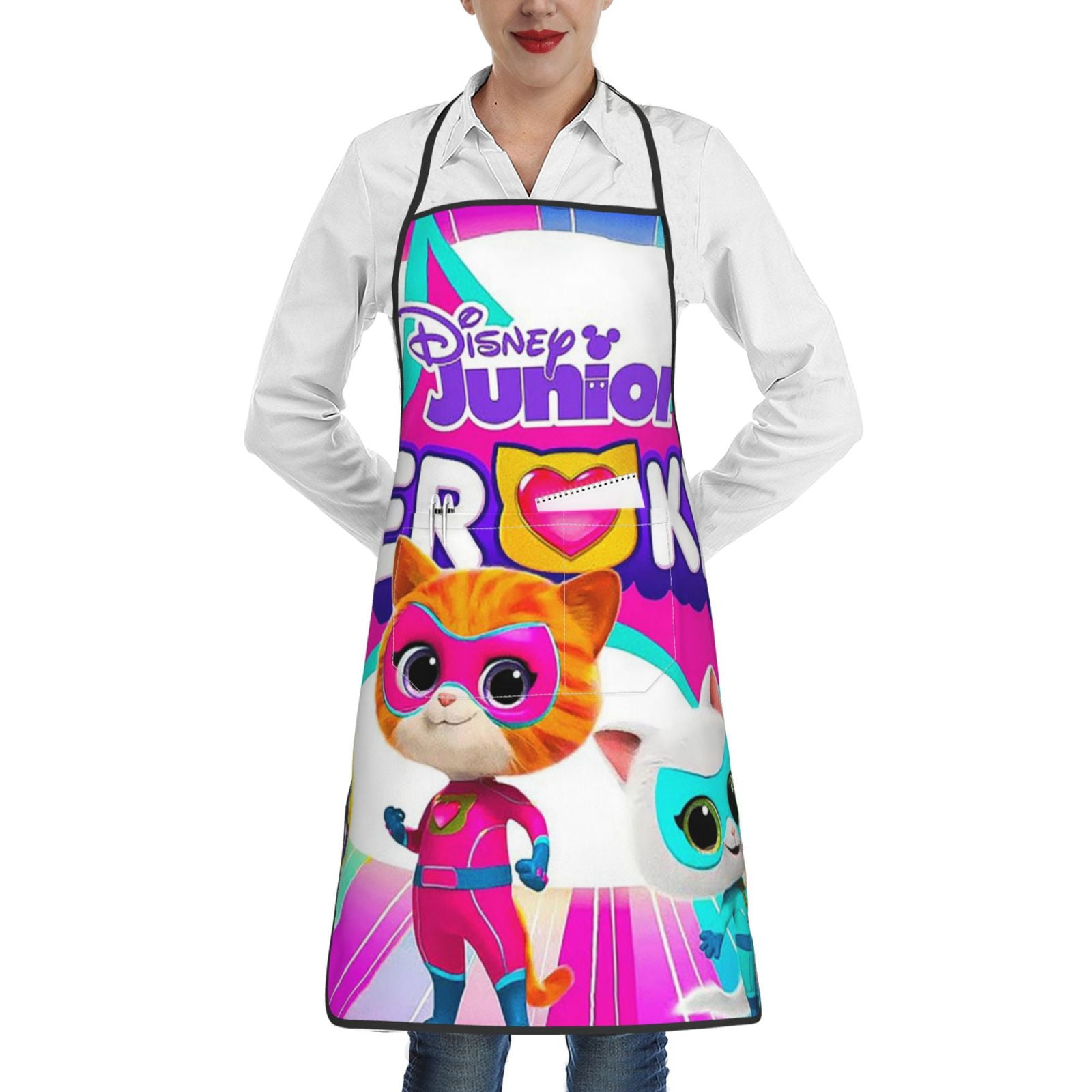 Super Kitties Waterproof Cooking Aprons, Adjustable Bib Soft Chef Apron ...