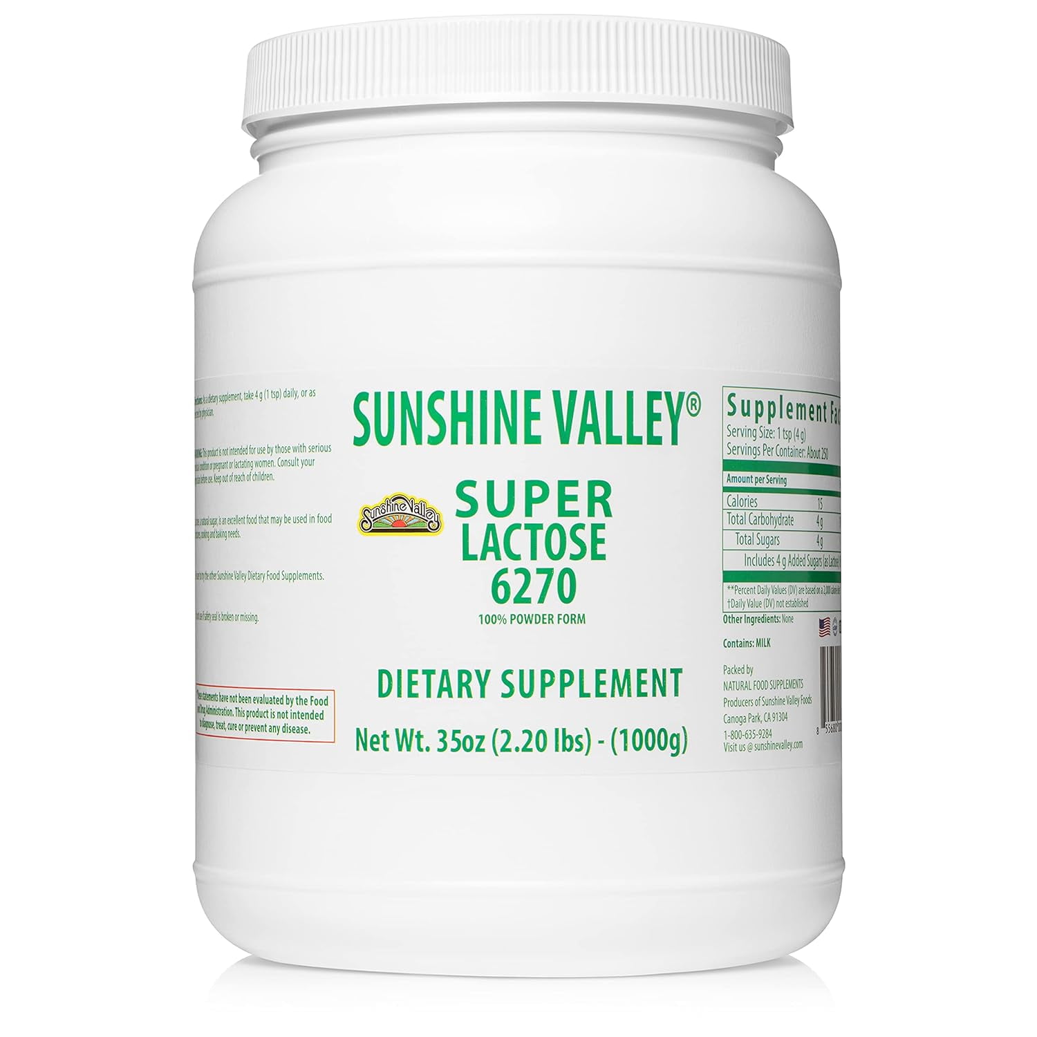 Super Lactose Powder Sugar—Natural Food Stabilizer—Lactose Homebrew in ...