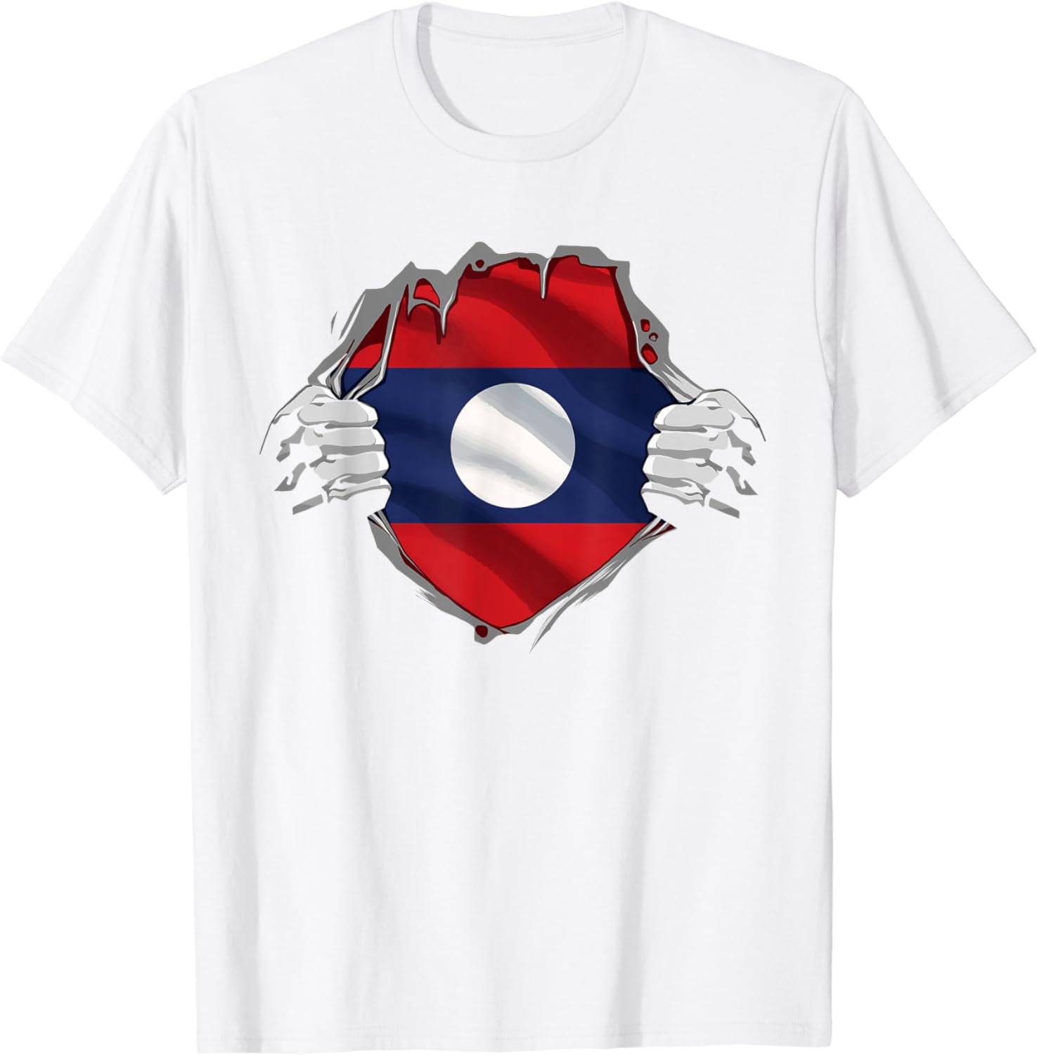 Super Lao Heritage Proud Laos Roots Flag T-Shirt - Walmart.com